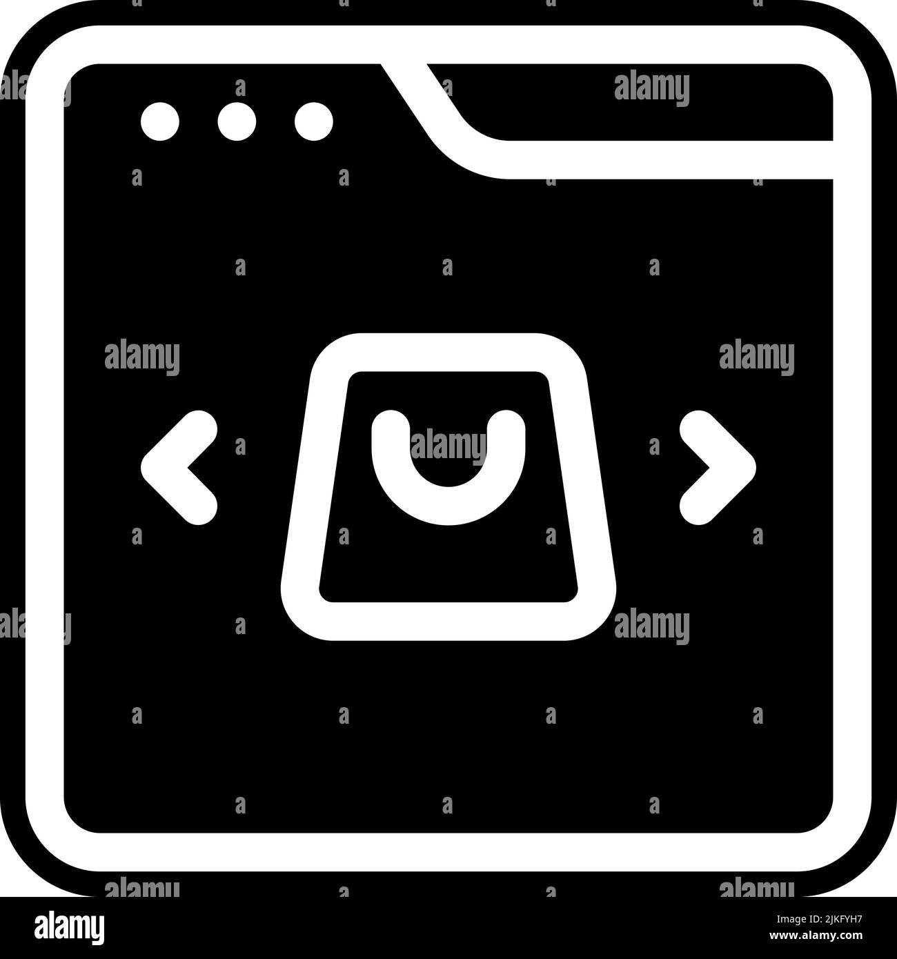 marketplace icon black vector illustration Stock Vector Image & Art - Alamy