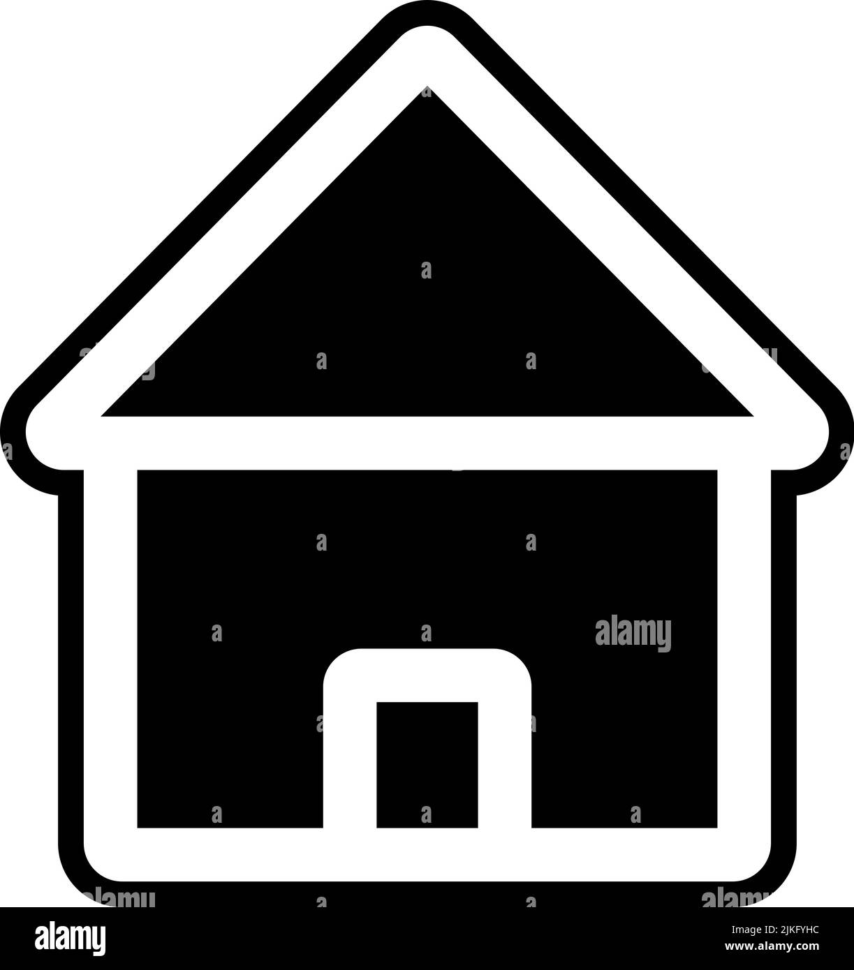 home icon black vector illustration Stock Vector Image & Art - Alamy