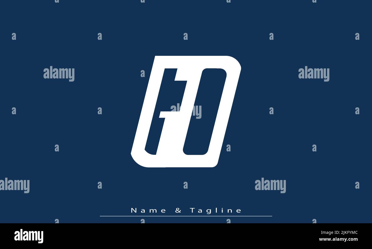 Alphabet letters Initials Monogram logo GO , OG Stock Vector Image ...