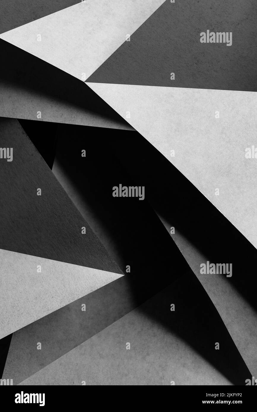 Geometric shapes made paper, abstract background Stock Photo - Alamy