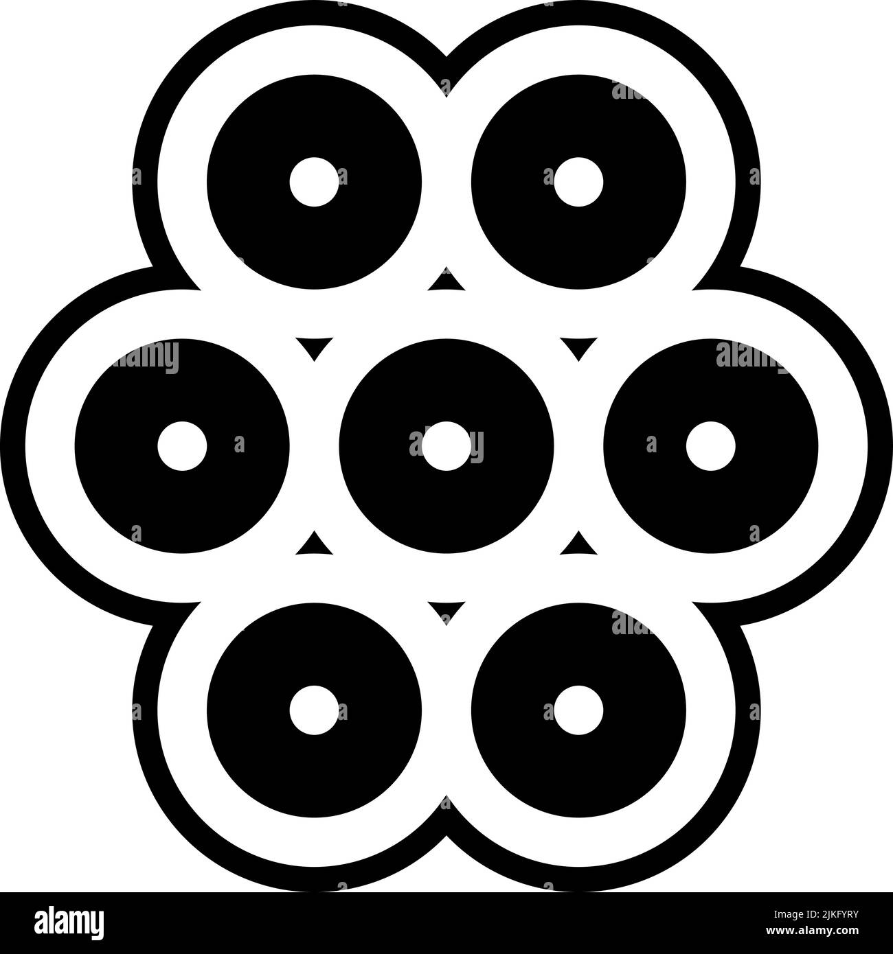 fish eggs icon black vector illustration Stock Vector Image & Art - Alamy