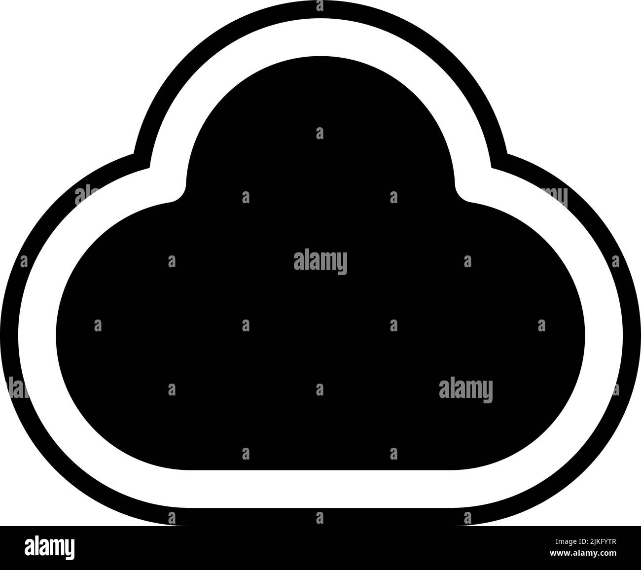 Cloud Icon Black Vector Illustration Stock Vector Image And Art Alamy