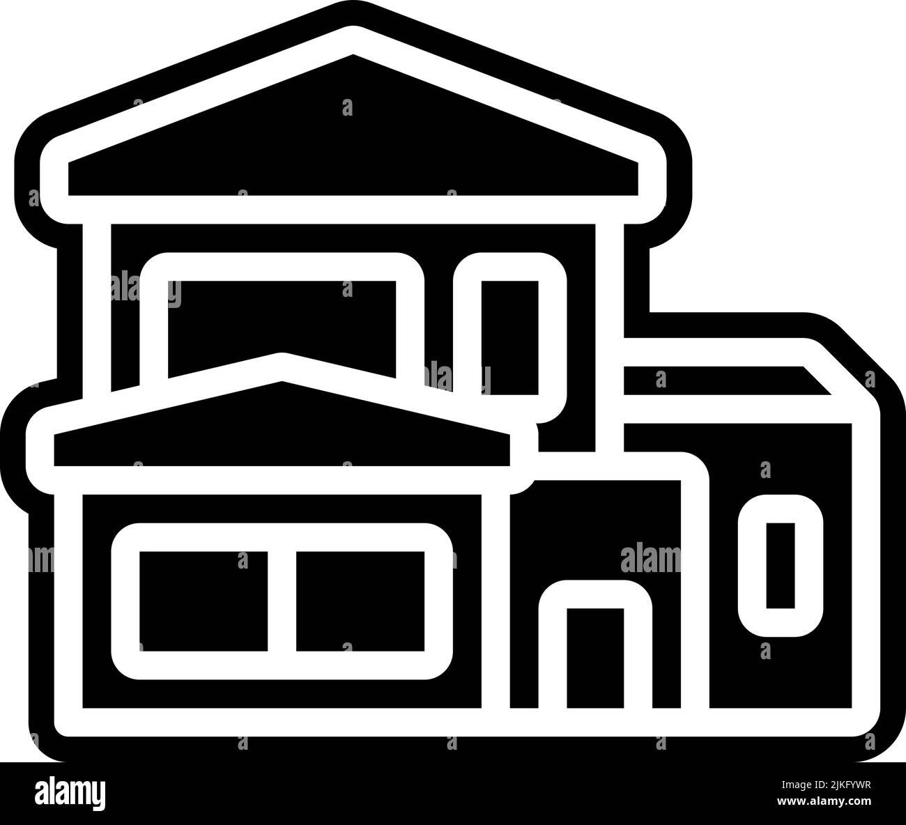 house icon black vector illustration Stock Vector Image & Art - Alamy