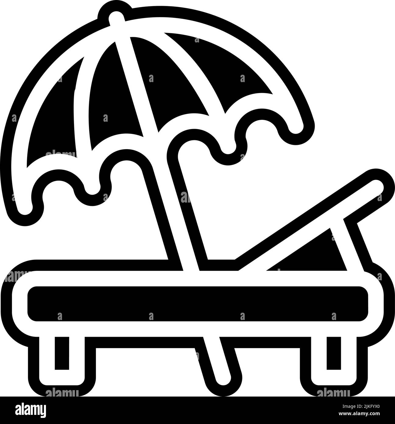 bench icon black vector illustration Stock Vector Image & Art - Alamy