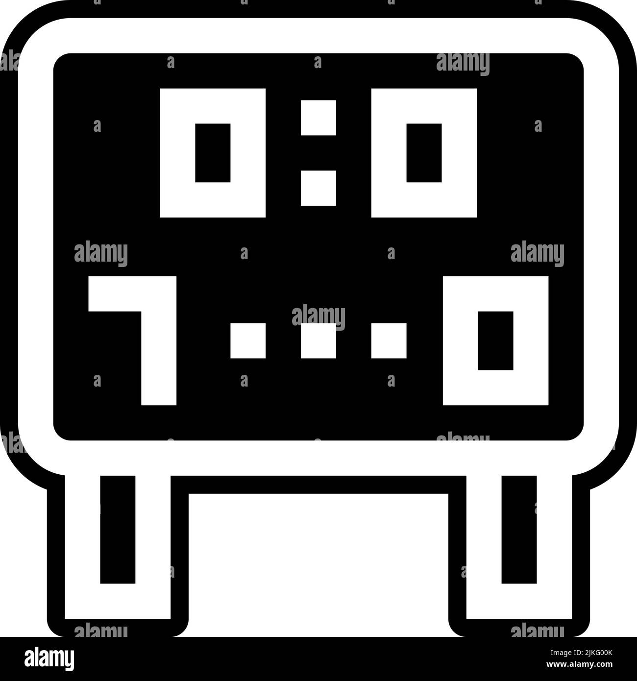 scoreboard icon black vector illustration Stock Vector Image & Art - Alamy