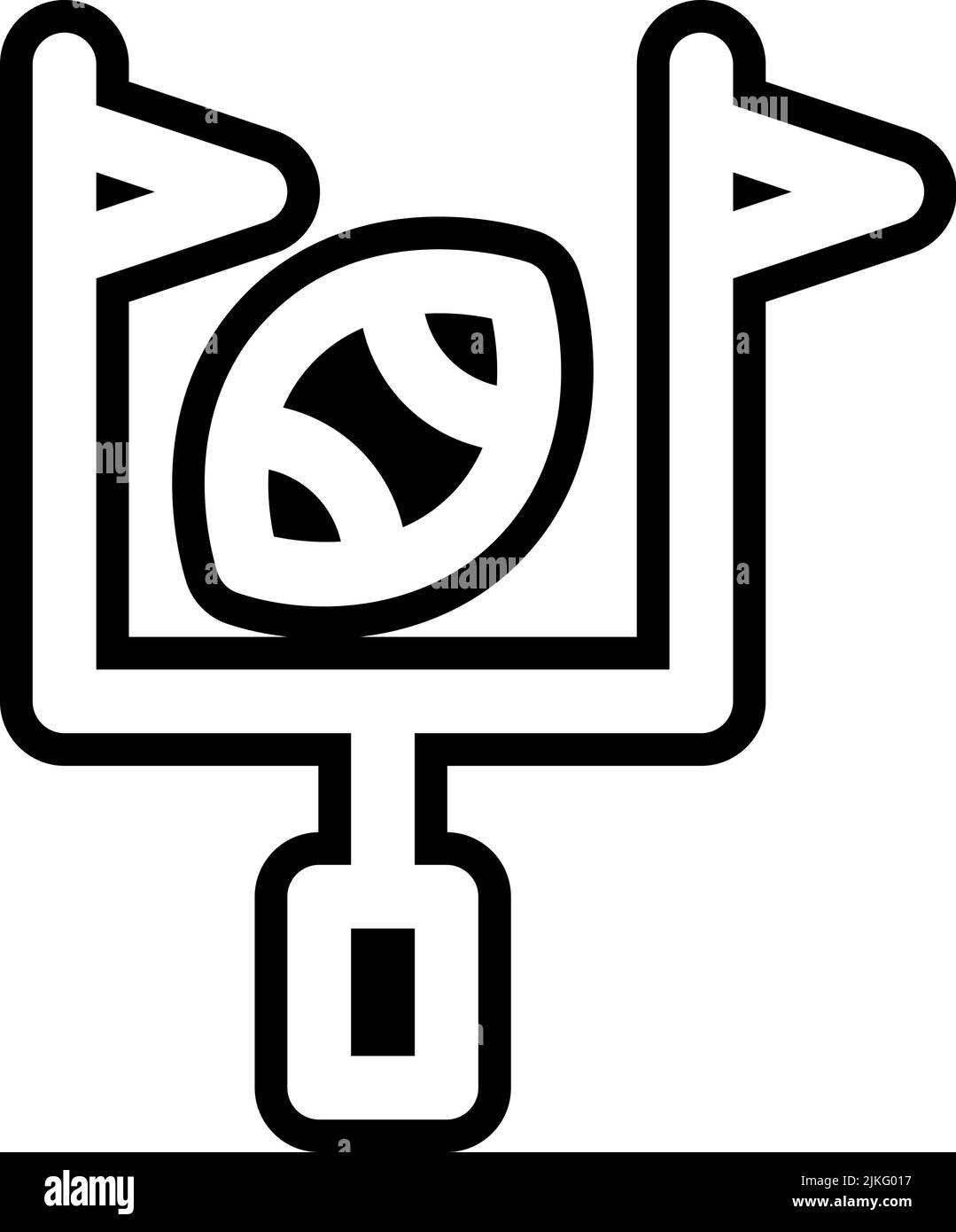 goal post icon black vector illustration Stock Vector Image & Art - Alamy