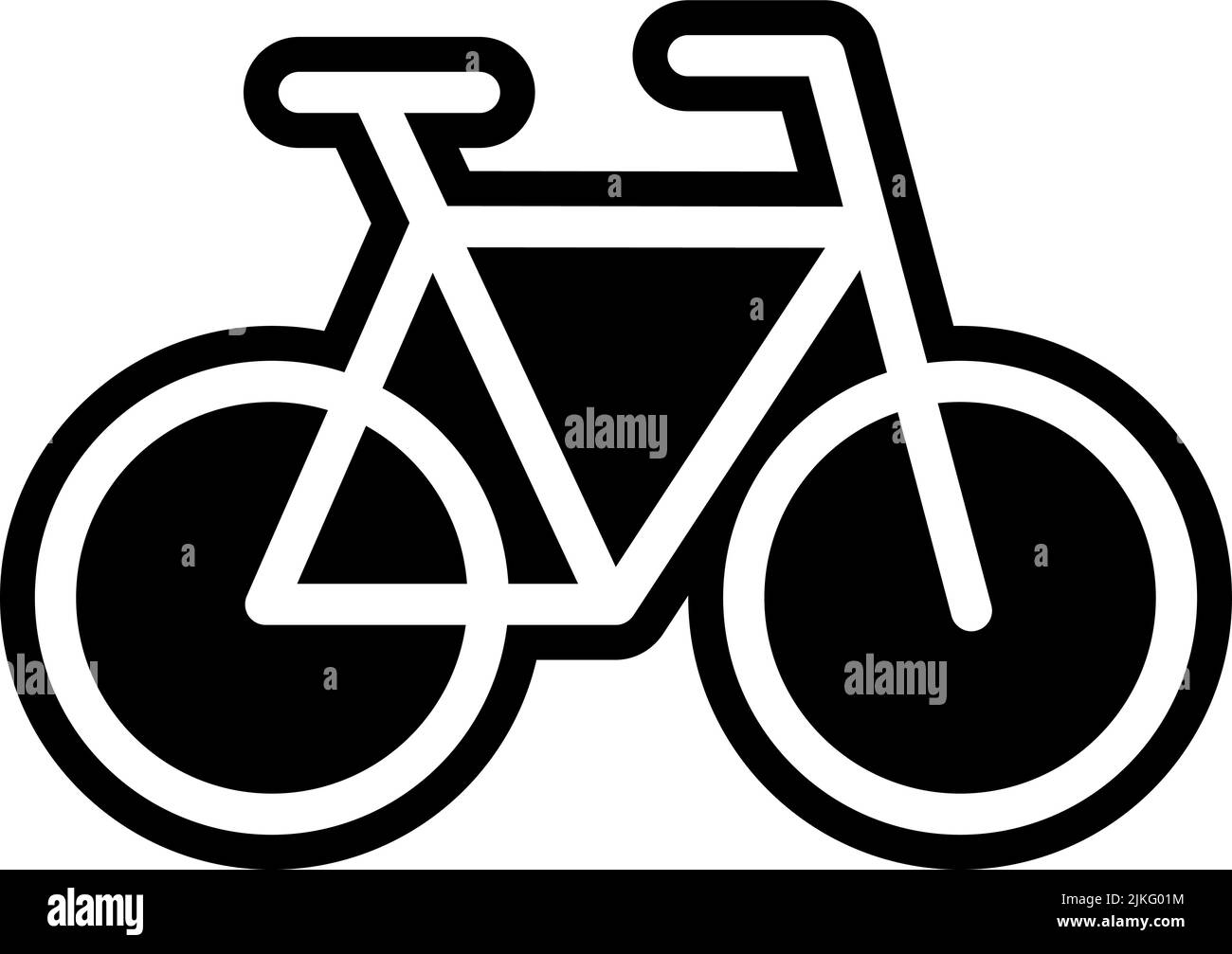 bycicle icon black vector illustration Stock Vector Image & Art - Alamy