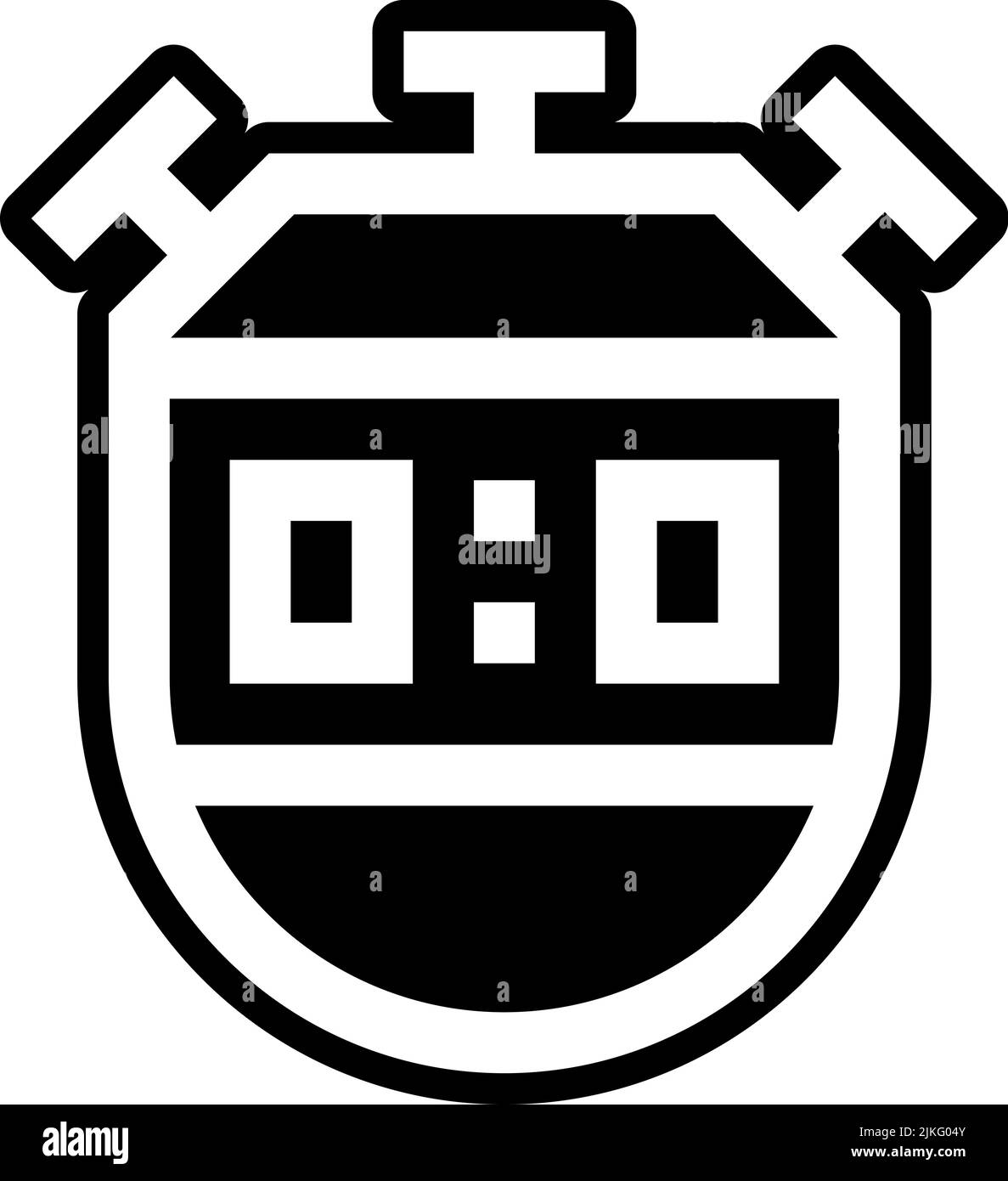 chronometer icon black vector illustration Stock Vector Image & Art - Alamy