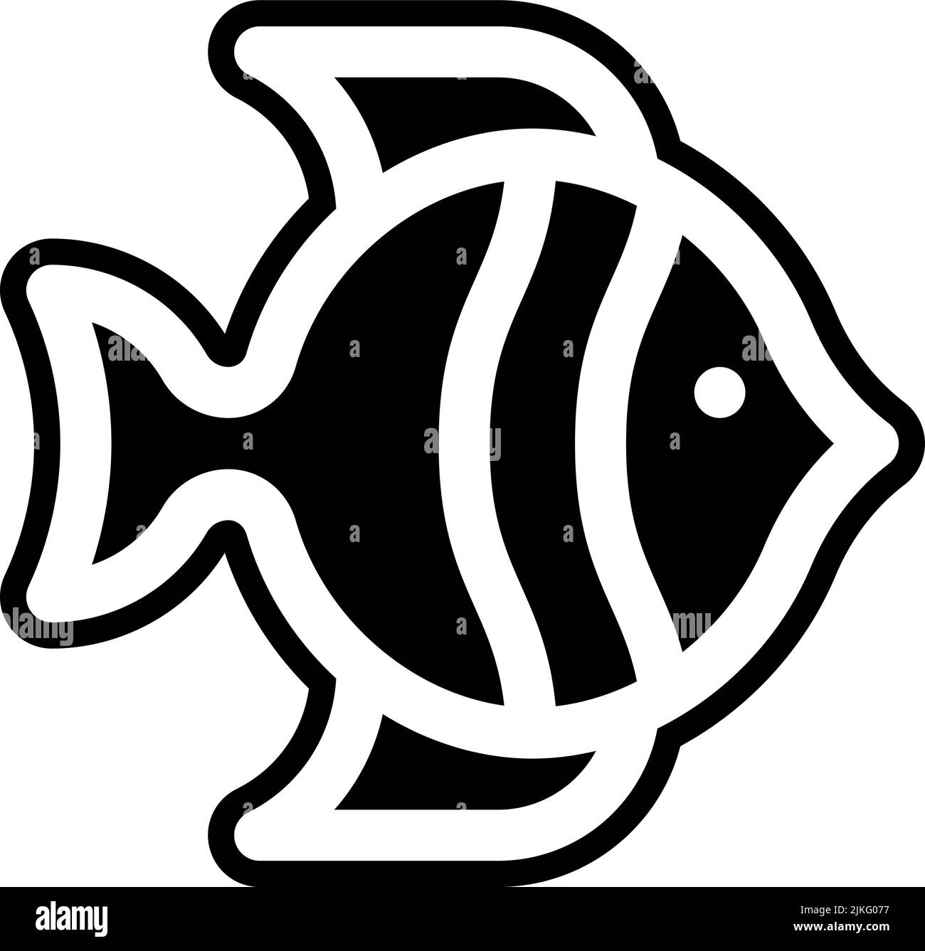 fish icon black vector illustration Stock Vector Image & Art - Alamy