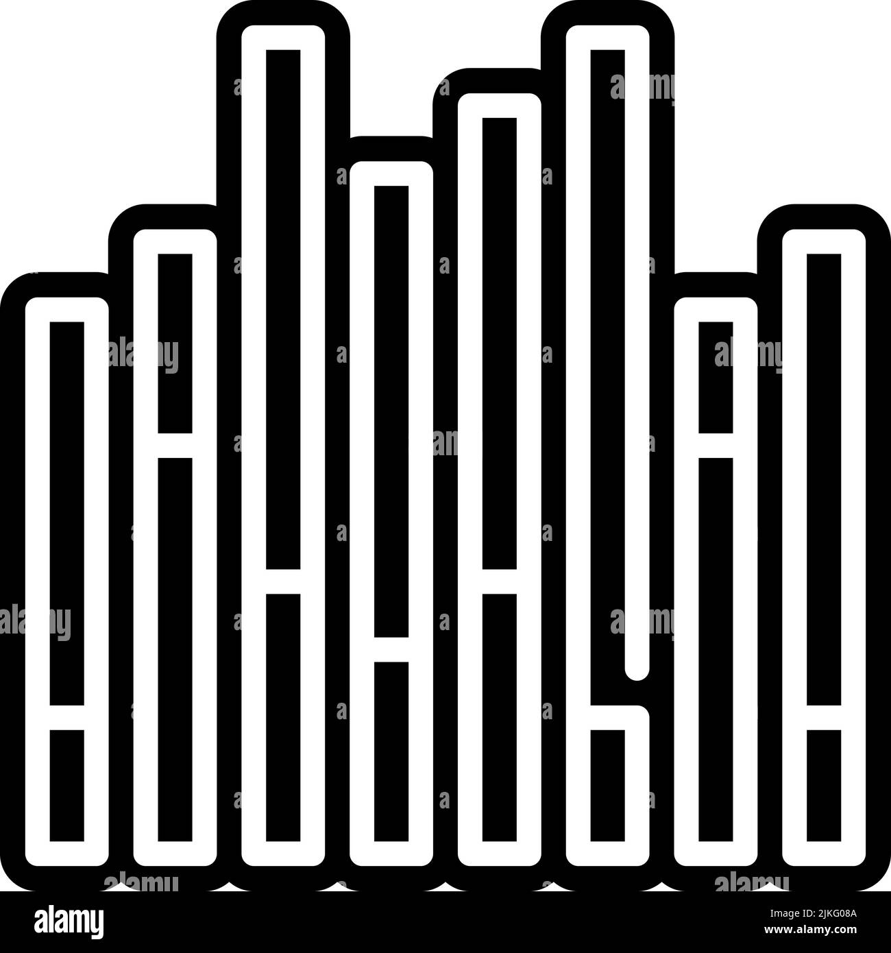 stock chart icon black vector illustration Stock Vector Image & Art - Alamy