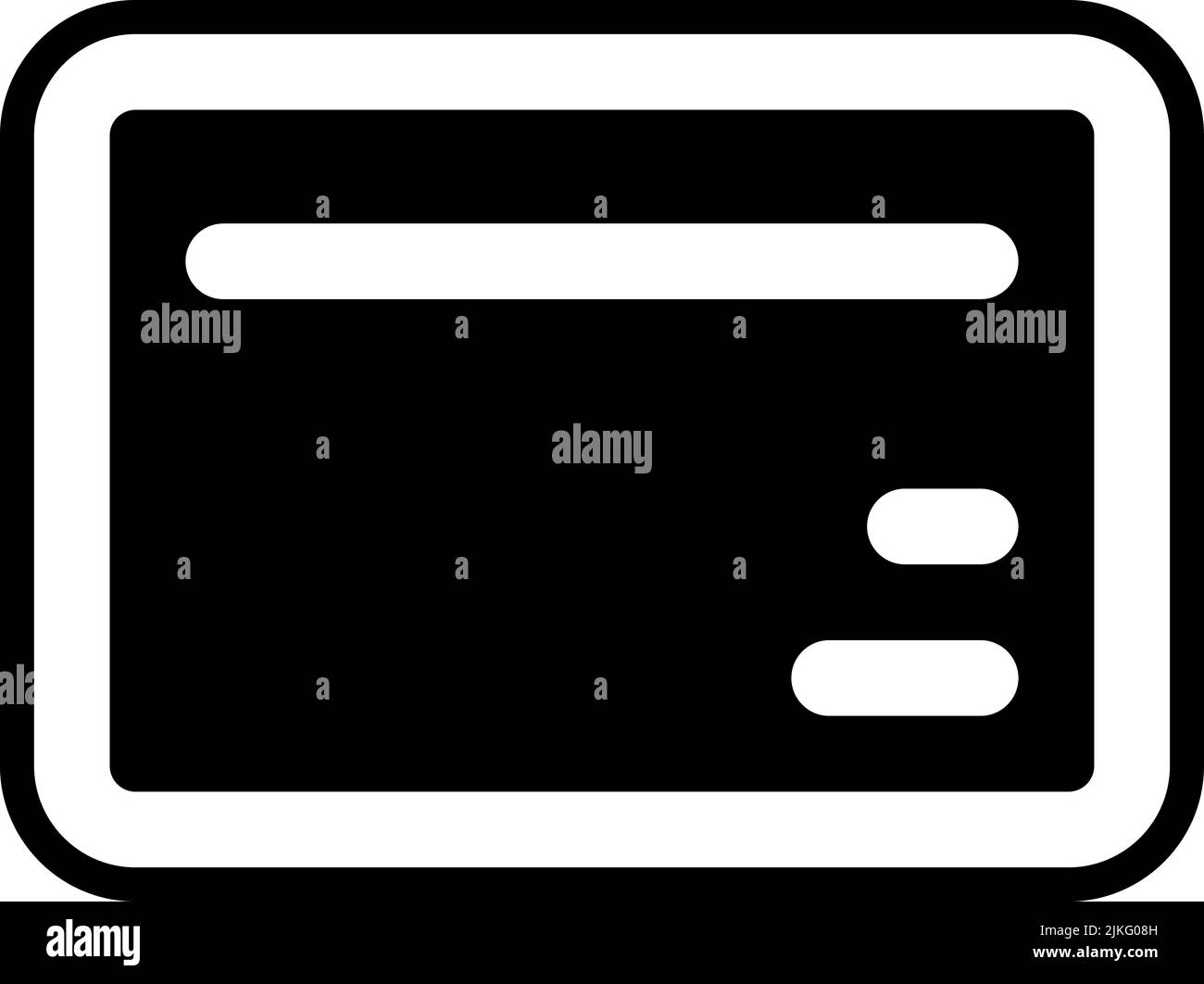 credit card icon black vector illustration Stock Vector Image & Art - Alamy