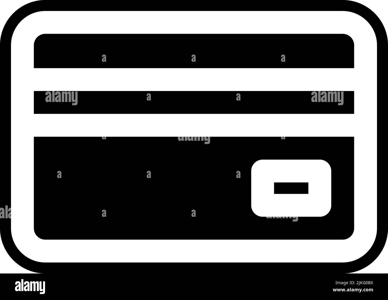 credit card icon black vector illustration Stock Vector Image & Art - Alamy