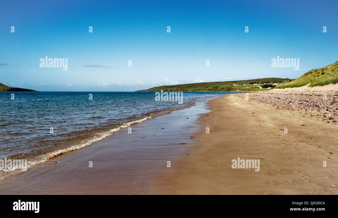 BIG SAND BEACH GAIRLOCH SCOTLAND THE EXTENSIVE SANDY BEACH IN SUMMER ...