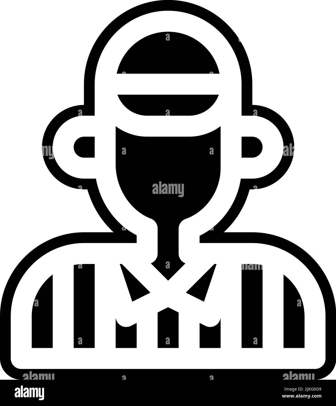 referee icon black vector illustration Stock Vector Image & Art - Alamy