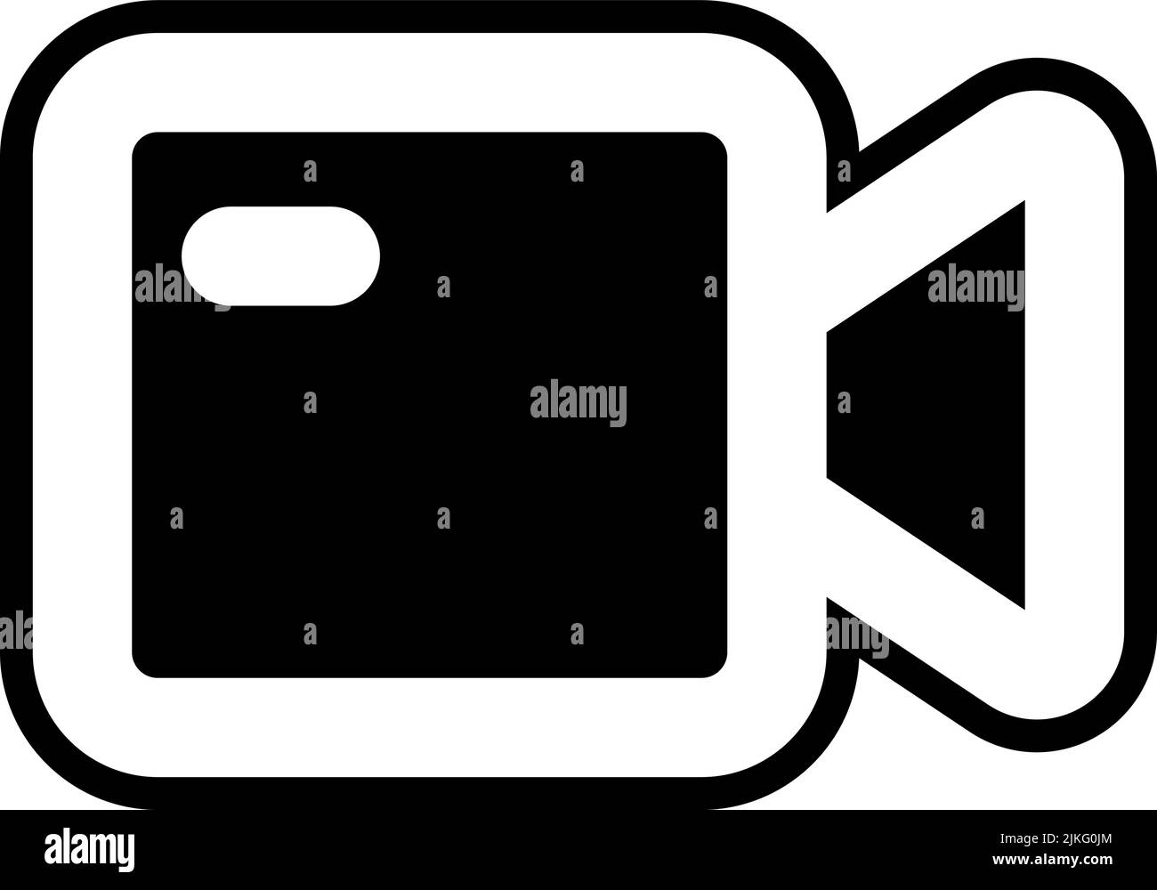 video icon black vector illustration Stock Vector Image & Art - Alamy