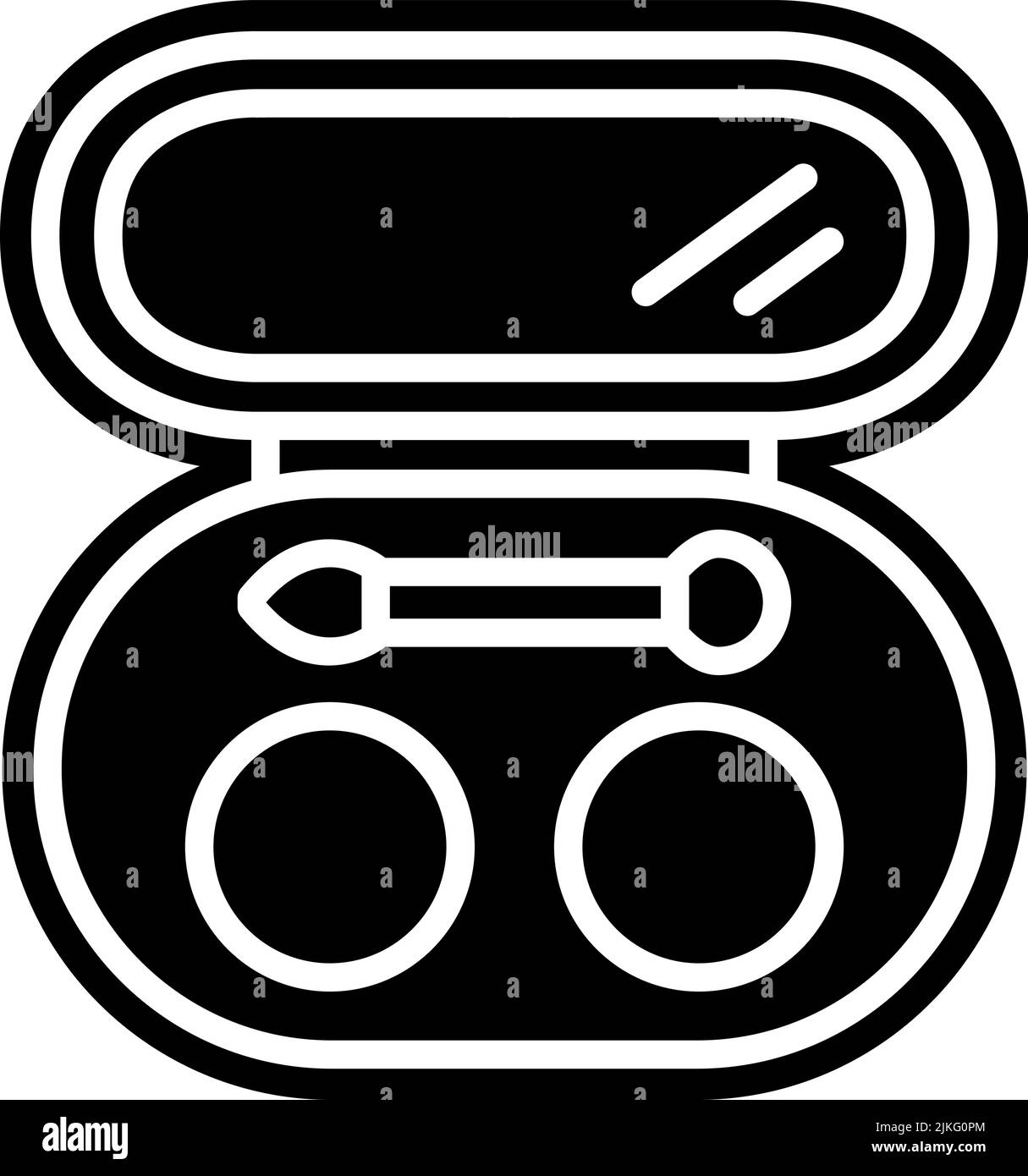 eye shadow icon black vector illustration Stock Vector Image & Art - Alamy