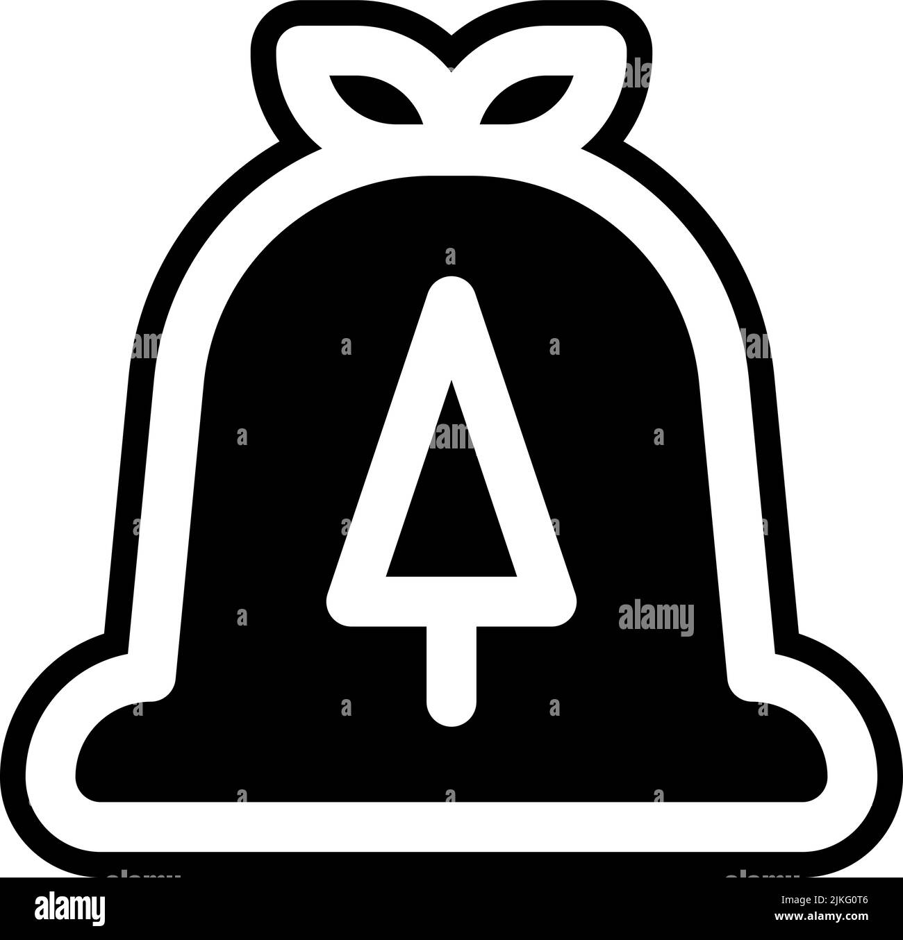 gift bag icon black vector illustration Stock Vector Image & Art - Alamy