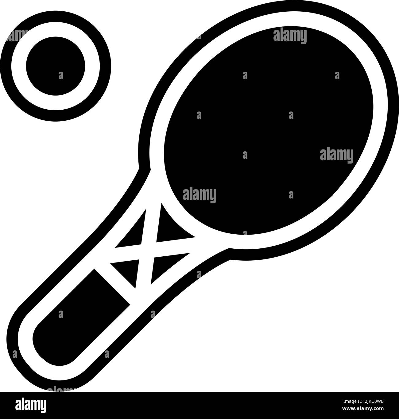 tennis racket icon black vector illustration Stock Vector Image & Art ...