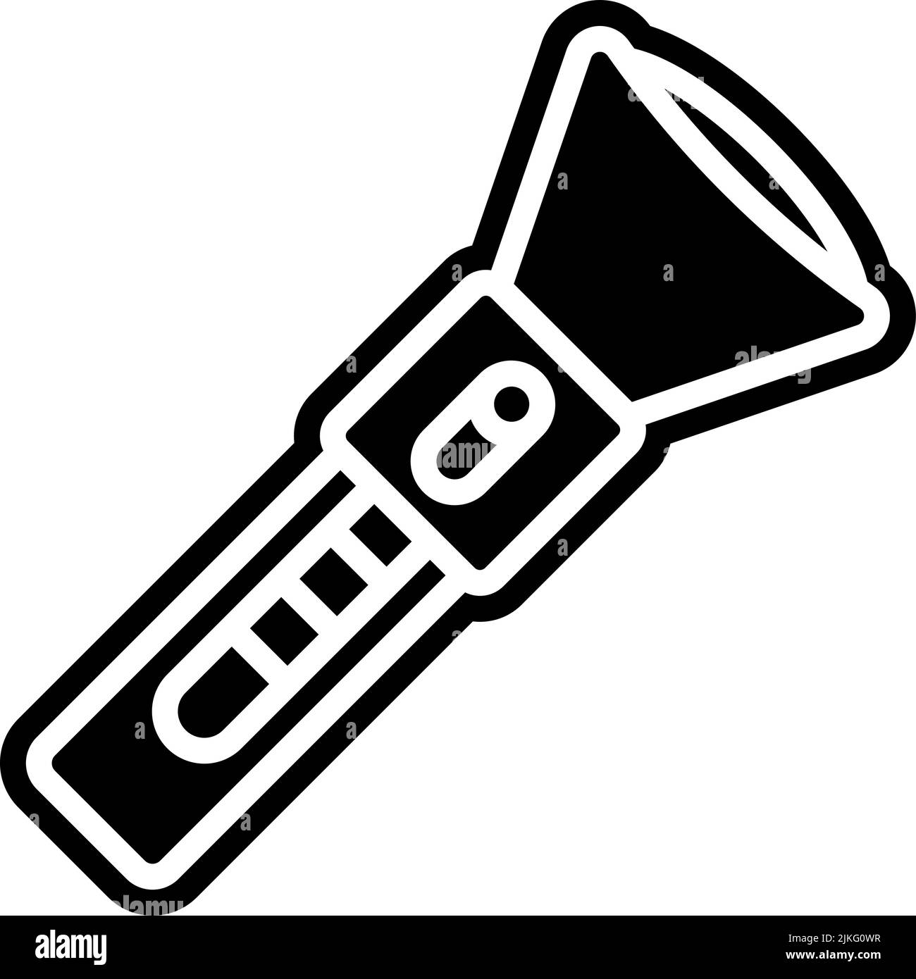 flashlight icon black vector illustration Stock Vector Image & Art - Alamy