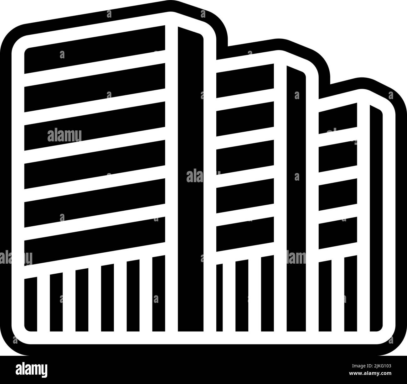 condominium icon black vector illustration Stock Vector Image & Art - Alamy