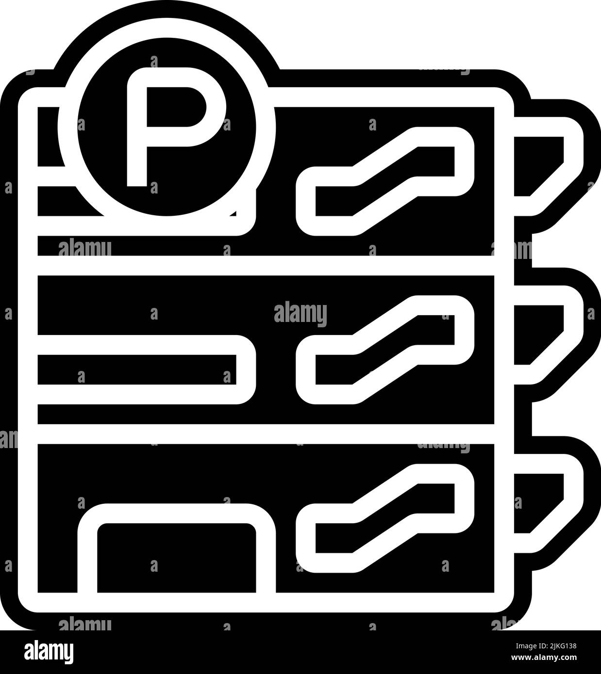 car parking icon black vector illustration Stock Vector Image & Art - Alamy