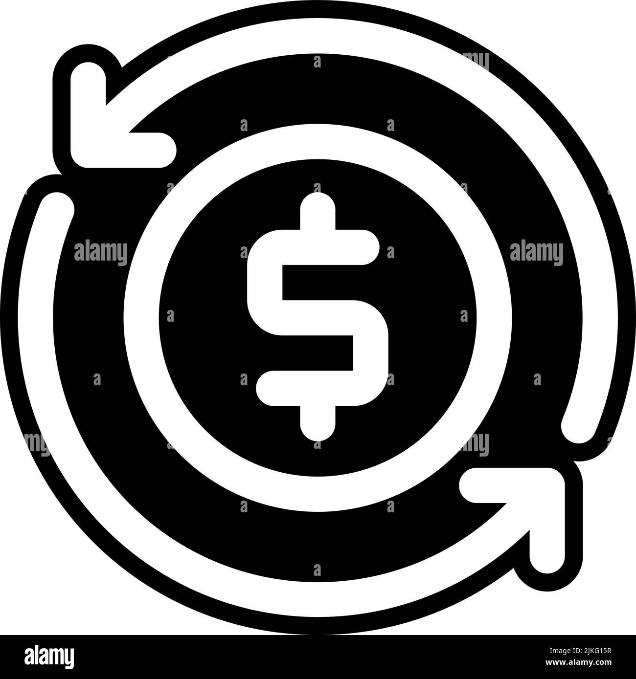 cash flow icon black vector illustration Stock Vector Image & Art - Alamy