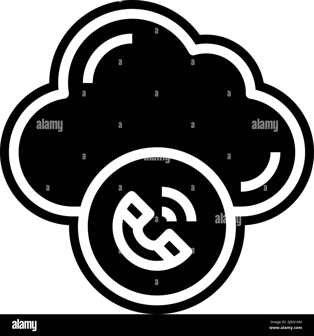 phone call icon black vector illustration Stock Vector Image & Art - Alamy