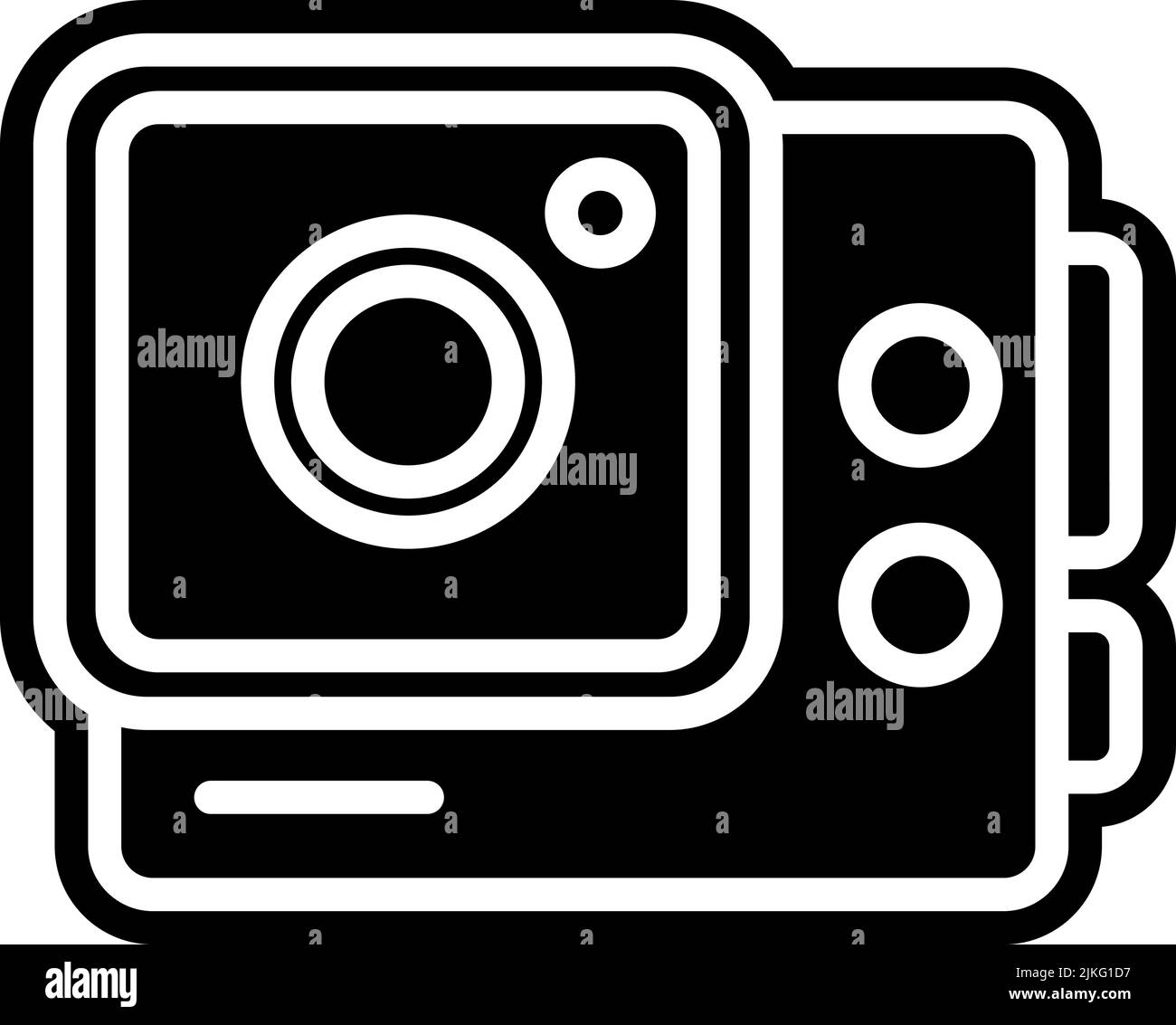 action camera icon black vector illustration Stock Vector Image & Art ...