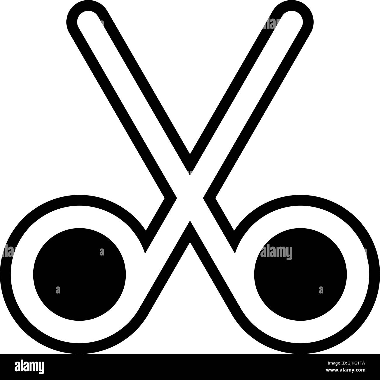 cut icon black vector illustration Stock Vector Image & Art - Alamy