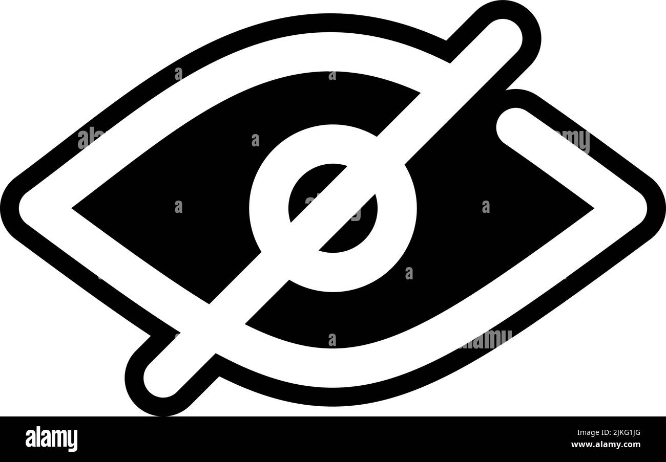 hidden icon black vector illustration Stock Vector Image & Art - Alamy