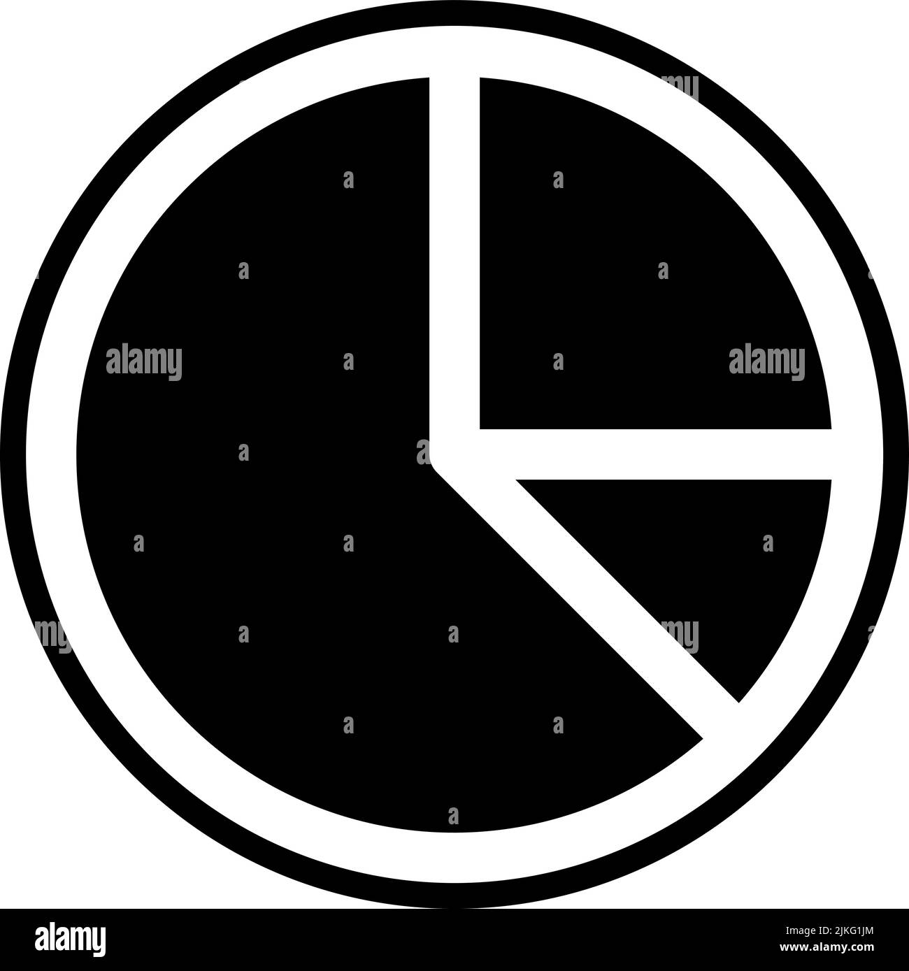 pie chart icon black vector illustration Stock Vector Image & Art - Alamy