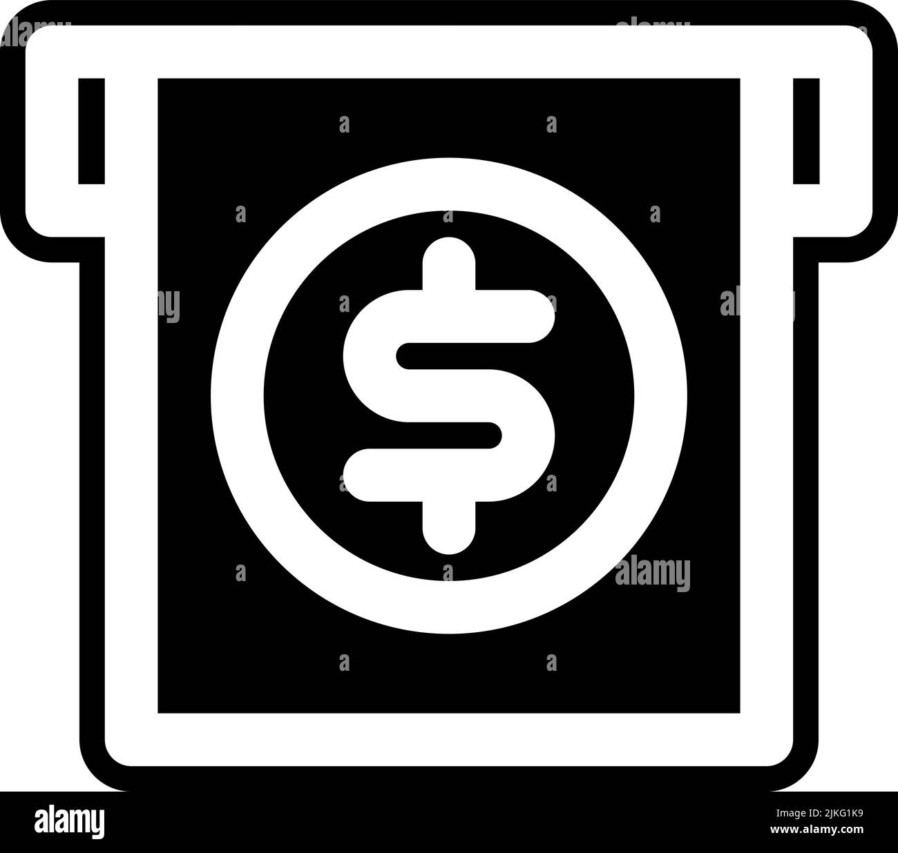 atm icon black vector illustration Stock Vector Image & Art - Alamy