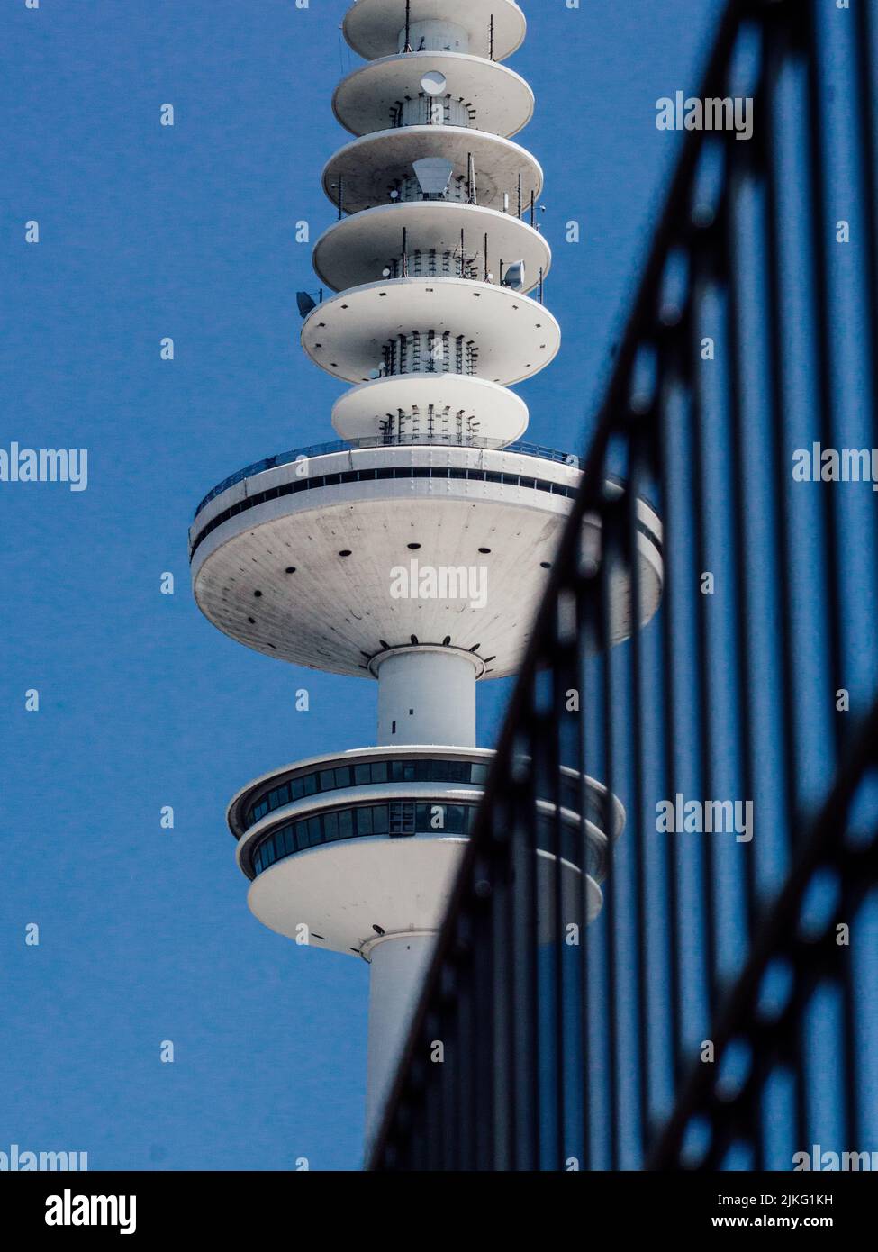 The Heinrich Hertz Tower of telecommunication Hamburg, Germany Stock ...