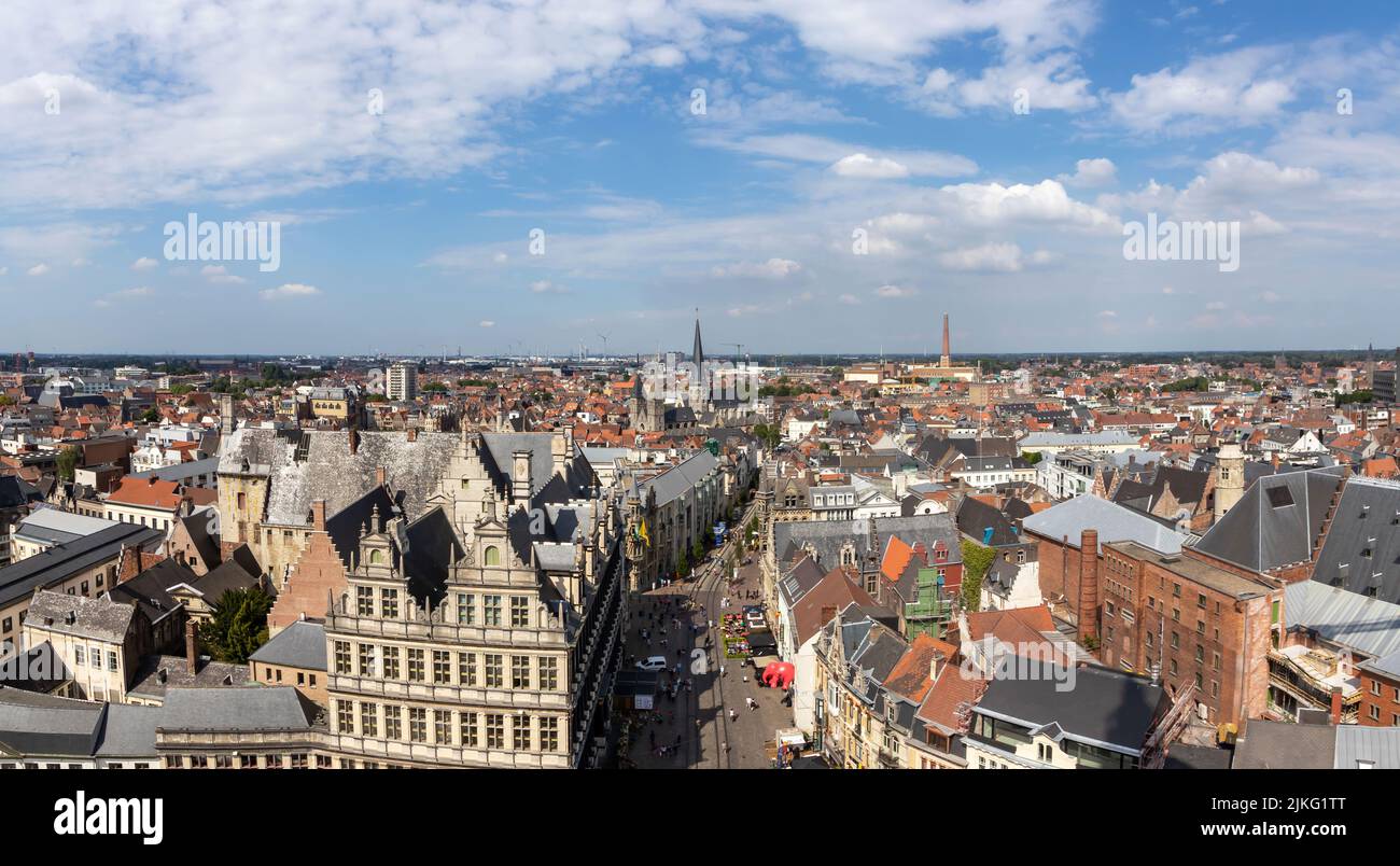 Ghent aerial hi-res stock photography and images - Alamy