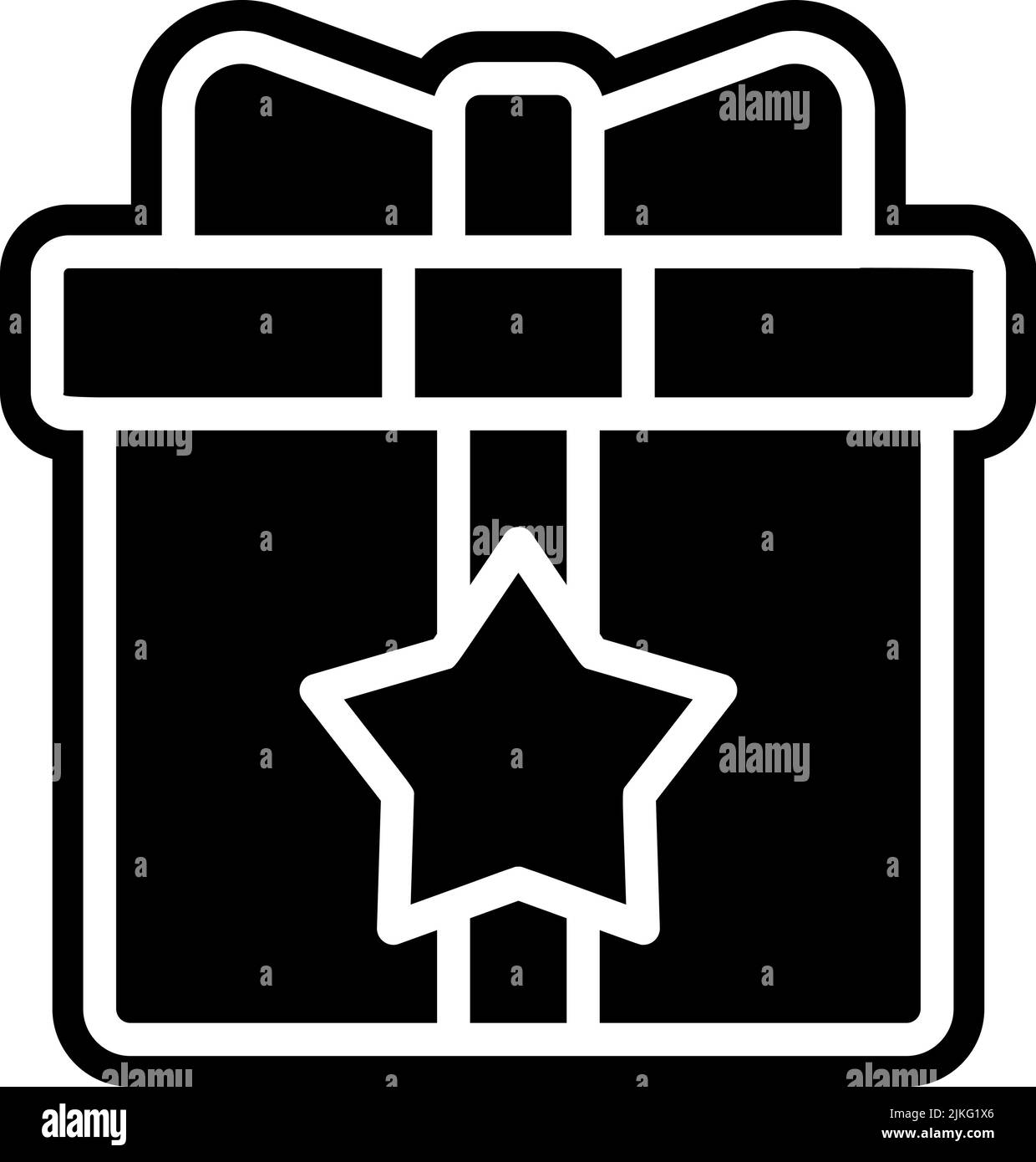 gift icon black vector illustration Stock Vector Image & Art - Alamy