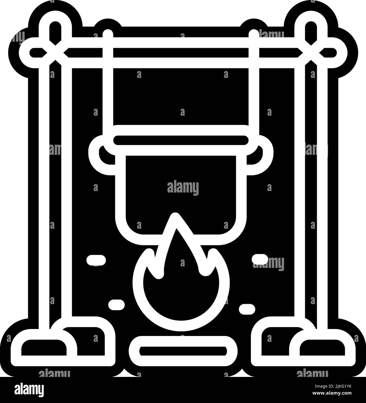 cooking icon black vector illustration Stock Vector Image & Art - Alamy