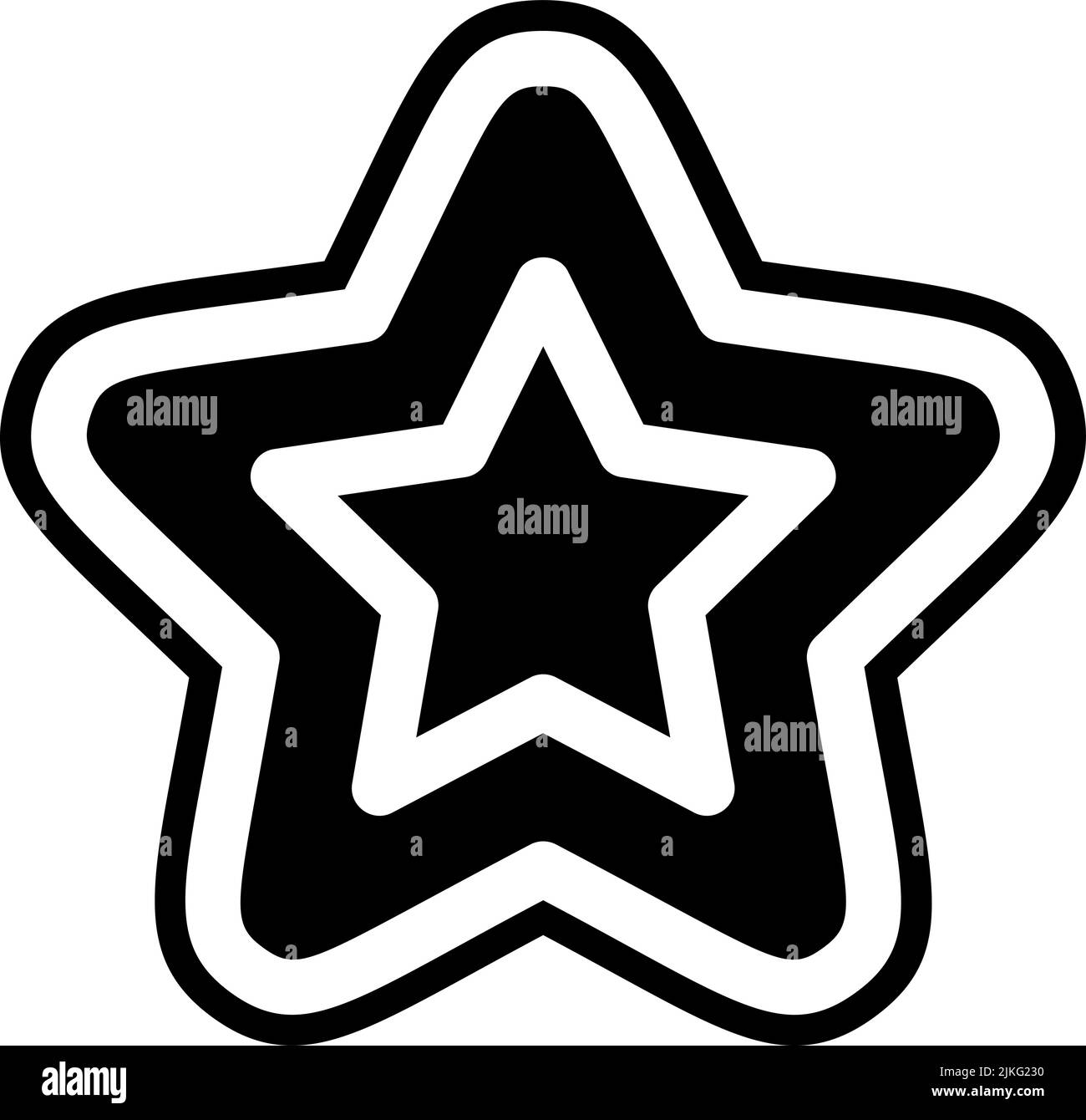 star icon black vector illustration Stock Vector Image & Art - Alamy