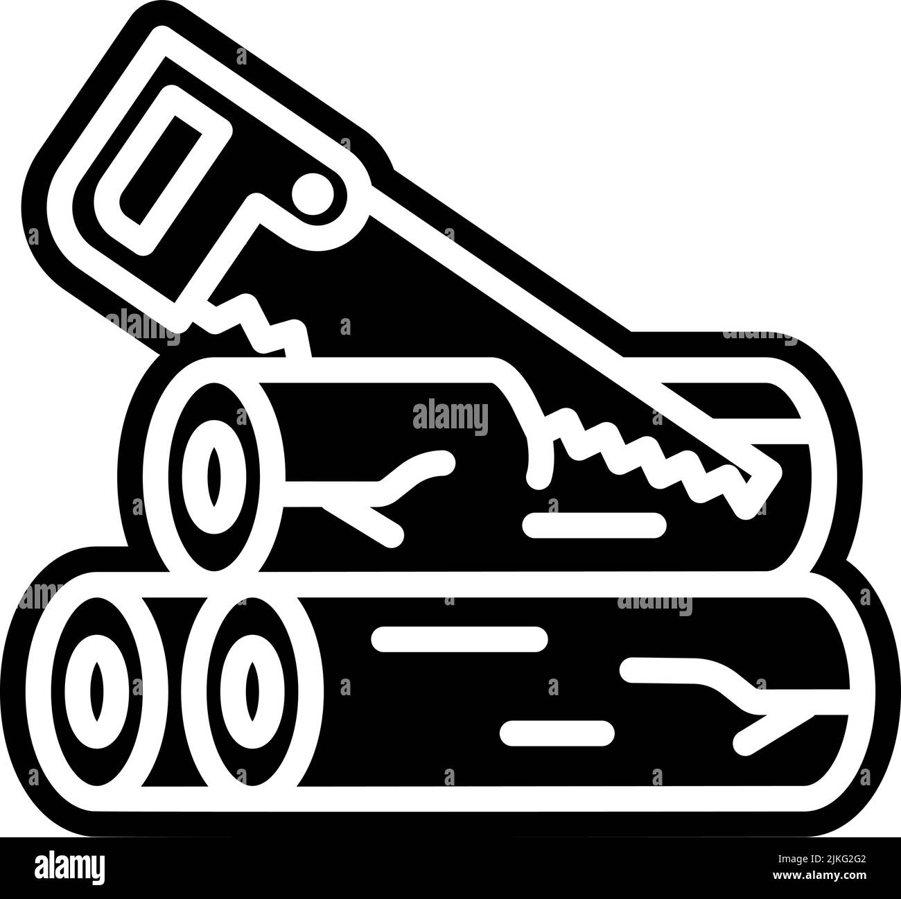 sawing icon black vector illustration Stock Vector Image & Art - Alamy