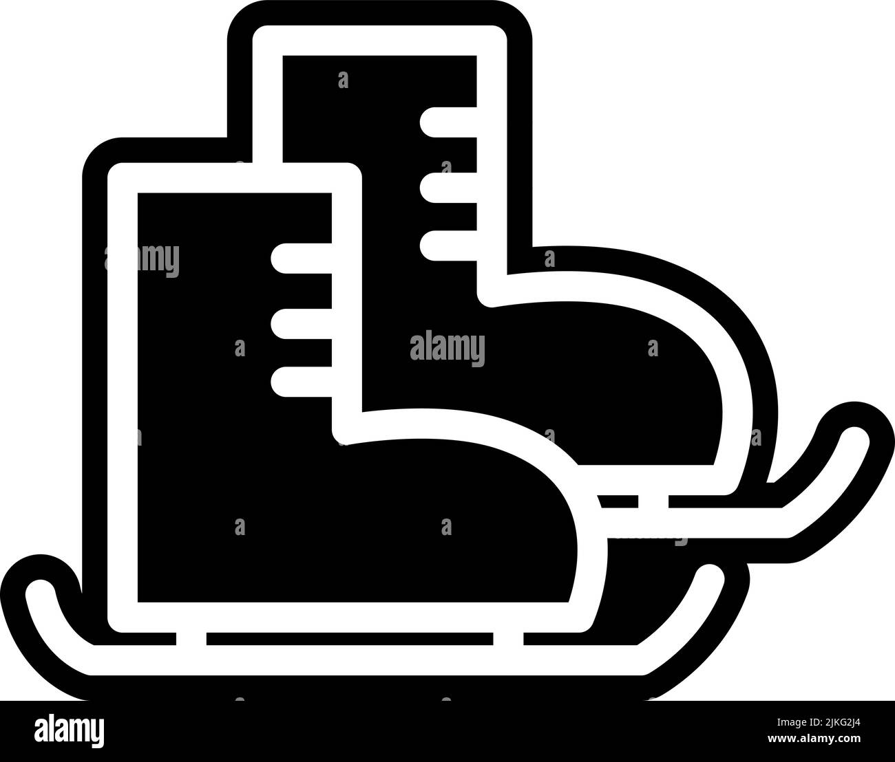 ski boots icon black vector illustration Stock Vector Image & Art - Alamy