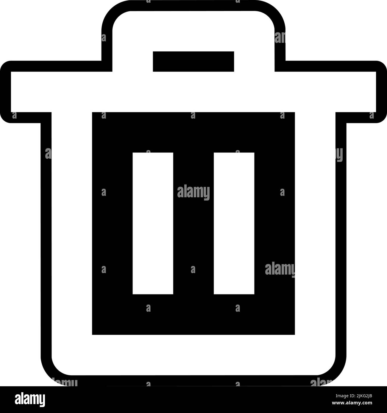 delete icon black vector illustration Stock Vector Image & Art - Alamy