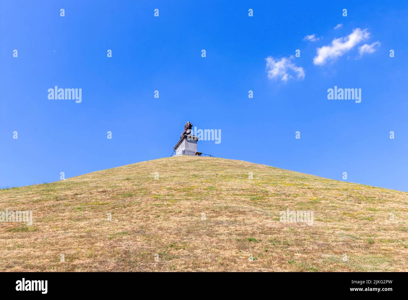 Lions mound monument waterloo hi-res stock photography and images - Alamy