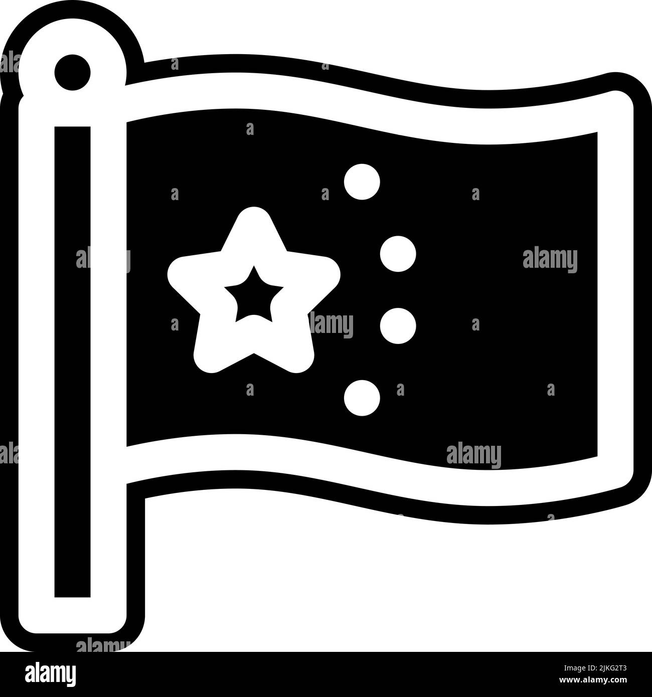 flag icon black vector illustration Stock Vector Image & Art - Alamy