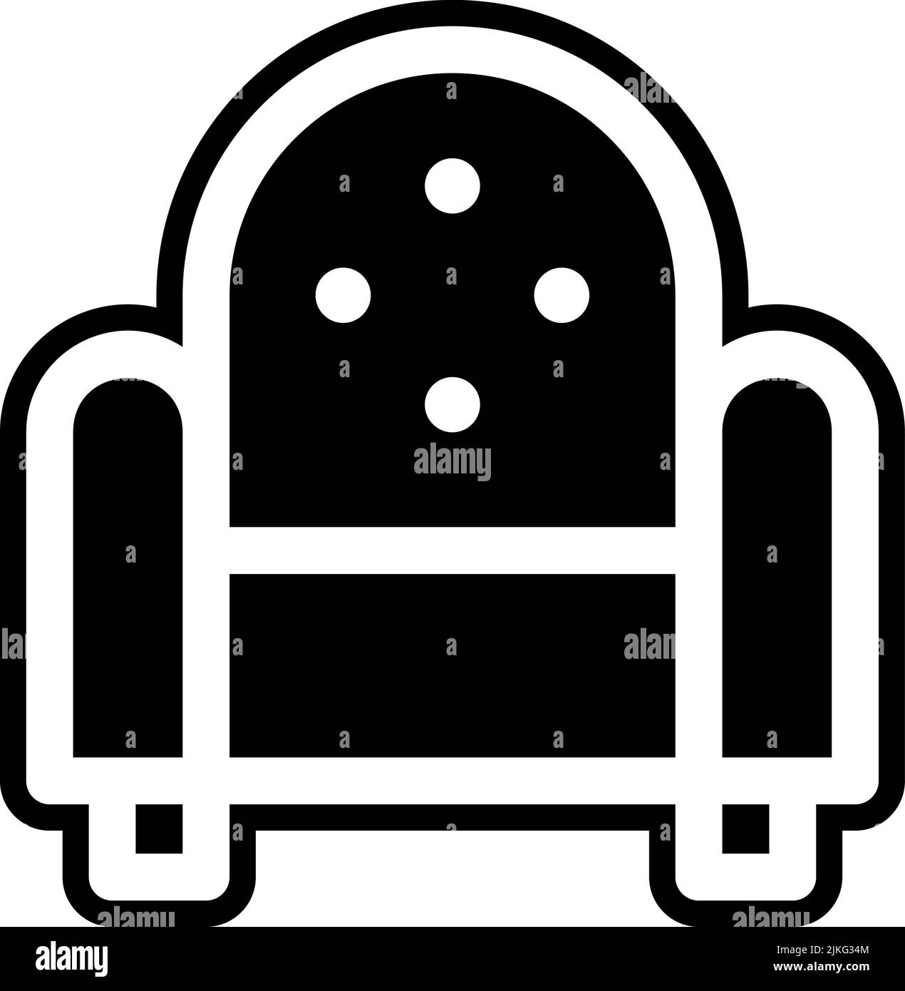 chair icon black vector illustration Stock Vector Image & Art - Alamy