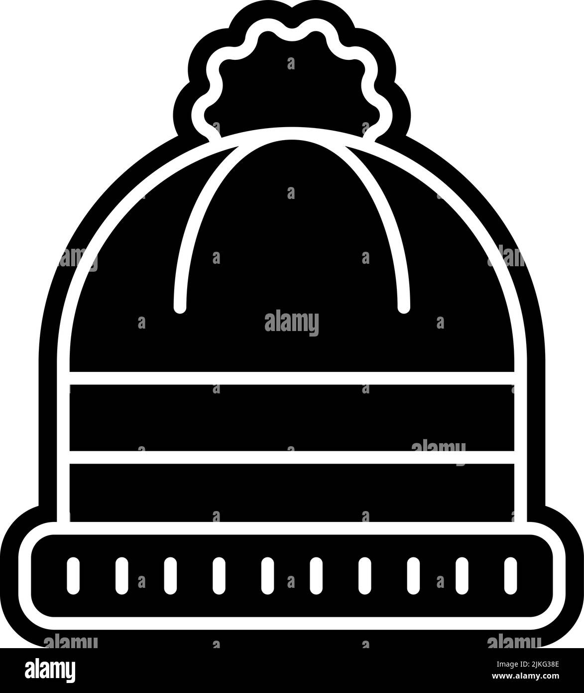 beanie icon black vector illustration Stock Vector Image & Art - Alamy