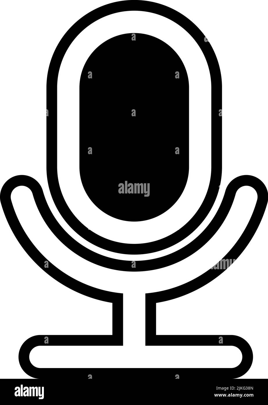 voice icon black vector illustration Stock Vector Image & Art - Alamy