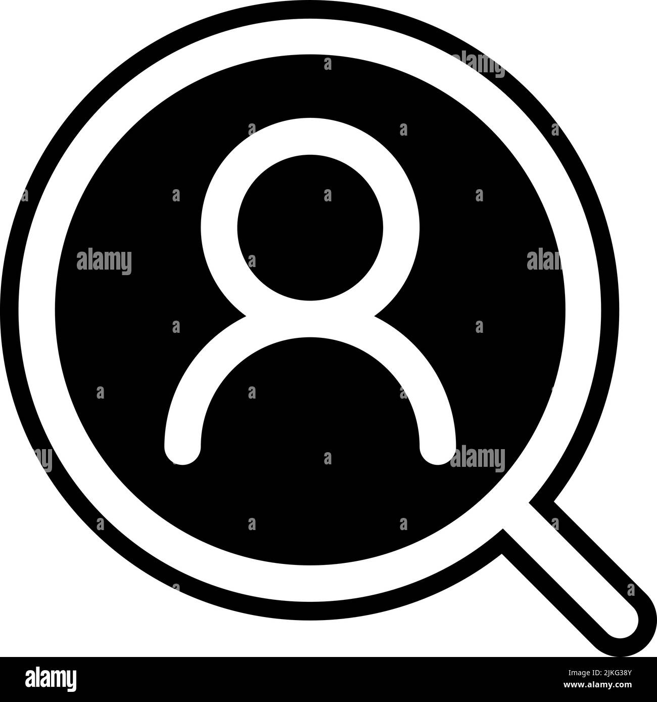 magnifying glass icon black vector illustration Stock Vector Image ...