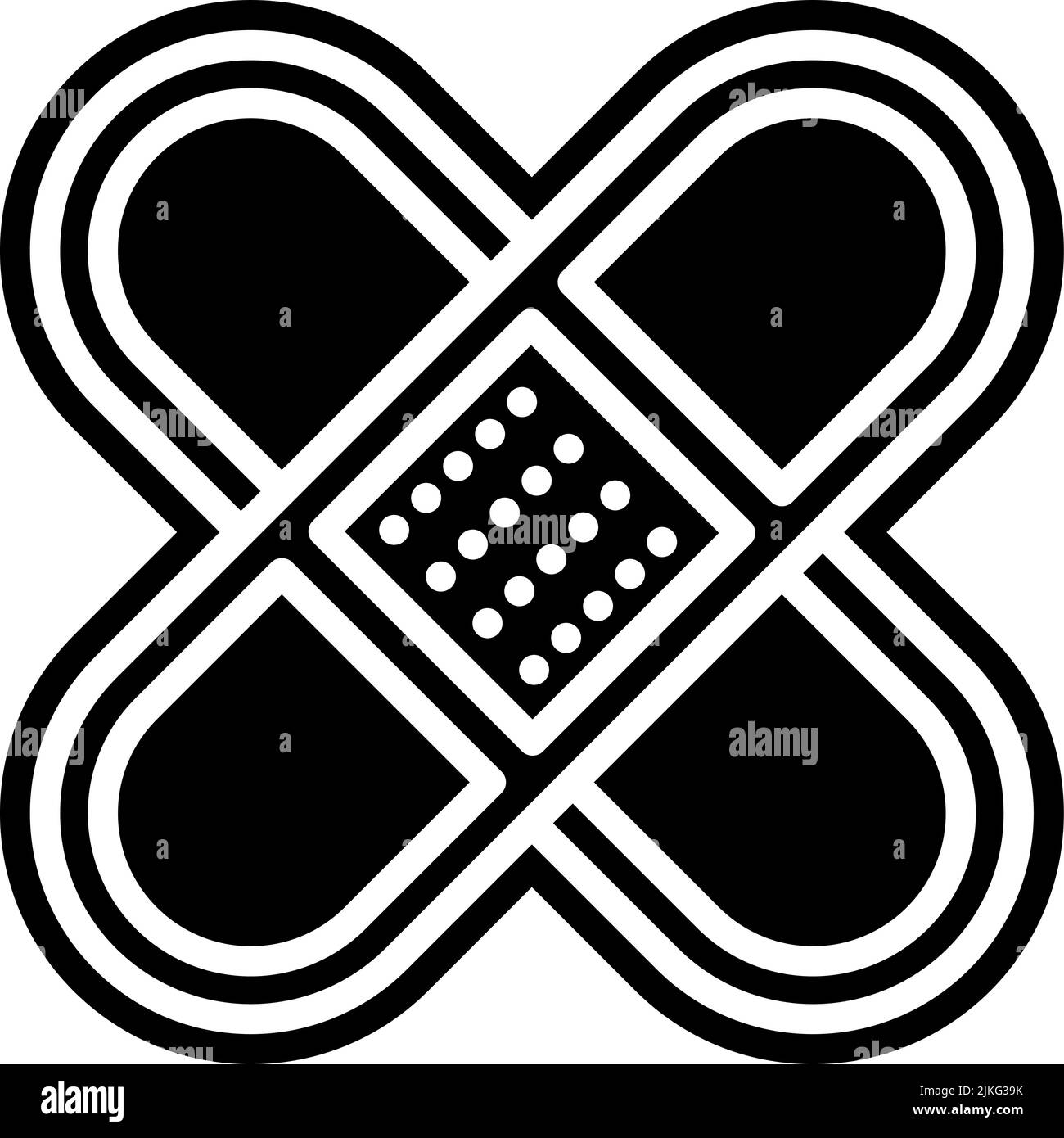 bandage icon black vector illustration Stock Vector Image & Art - Alamy