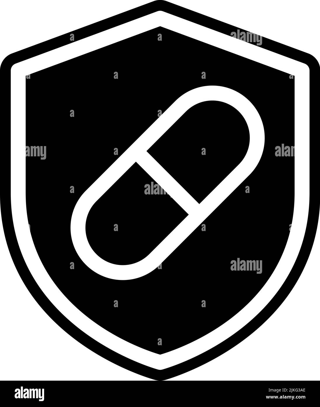 insurance icon black vector illustration Stock Vector Image & Art - Alamy