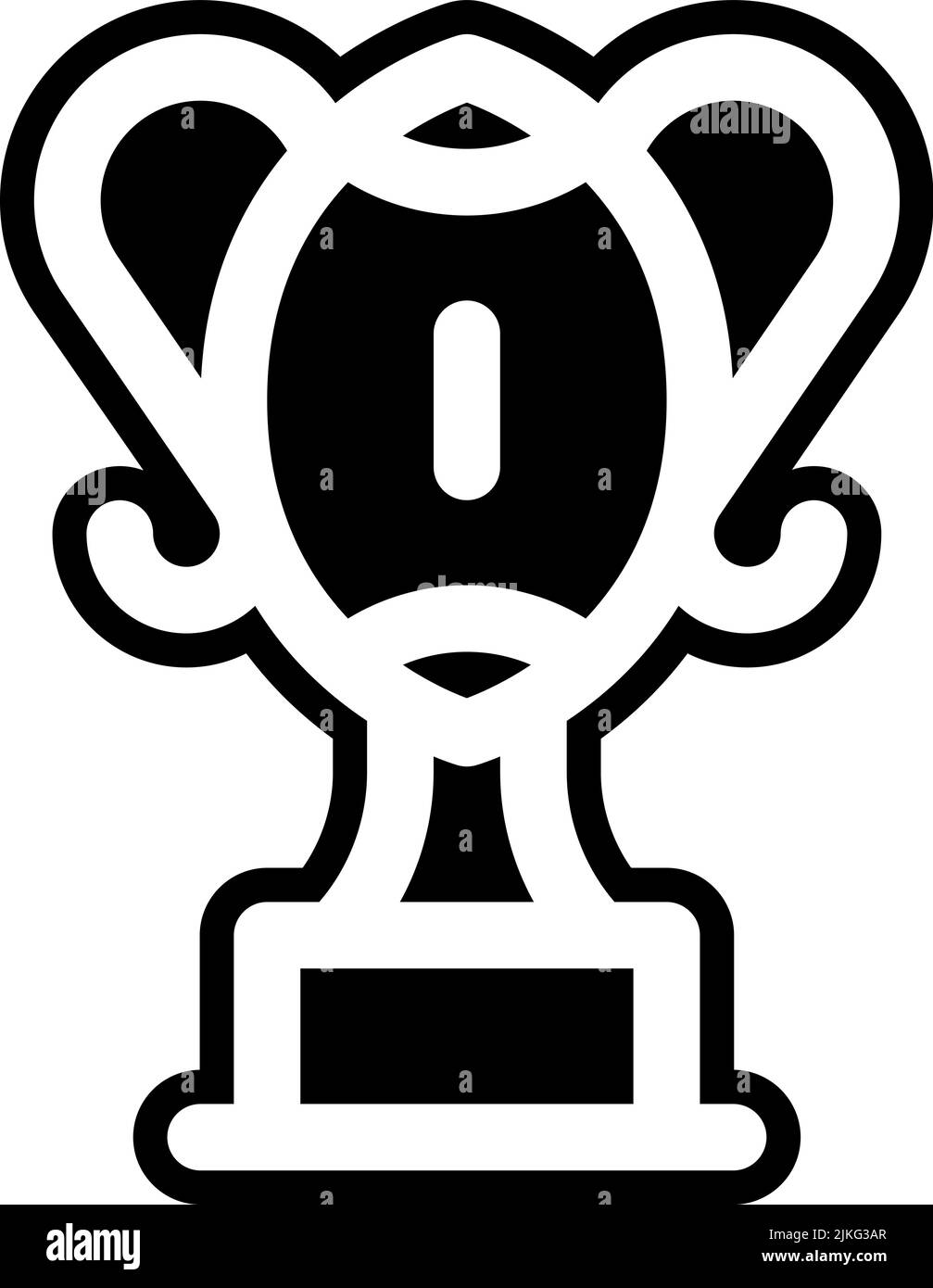 trophy icon black vector illustration Stock Vector Image & Art - Alamy