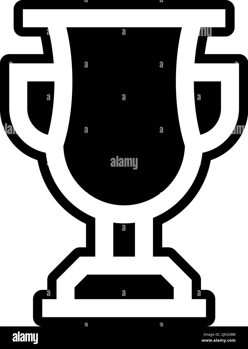 trophy icon black vector illustration Stock Vector Image & Art - Alamy
